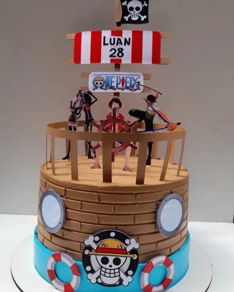 Bolo One Piece: 50 Modelos perfeitos para uma festa animada ...