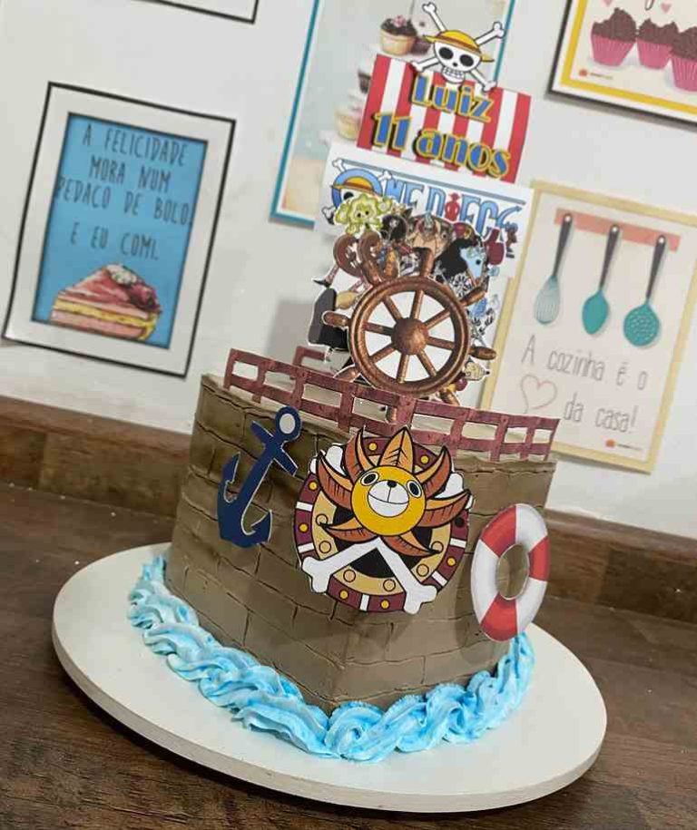 Bolo One Piece: 50 Modelos perfeitos para uma festa animada ...