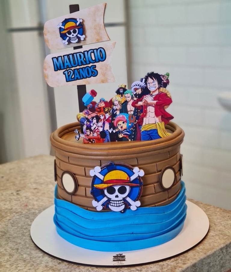 Bolo One Piece: 50 Modelos perfeitos para uma festa animada ...