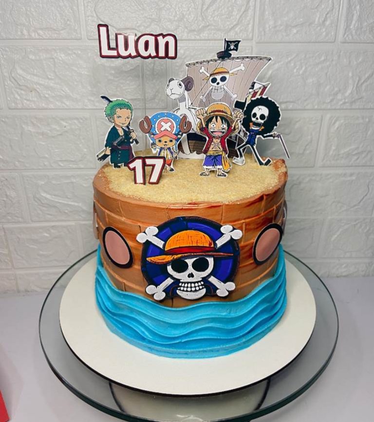 Bolo One Piece: 50 Modelos perfeitos para uma festa animada ...