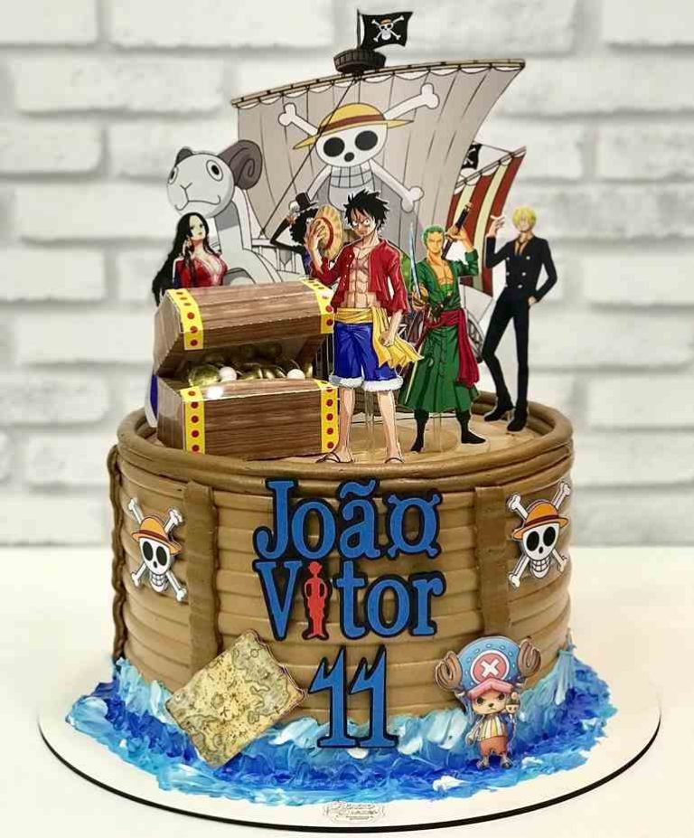 Bolo One Piece: 50 Modelos perfeitos para uma festa animada ...