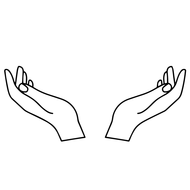 Molde de mão para imprimir grande e pequeno - Artesanato Passo a Passo!