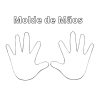 Molde de mão para imprimir grande e pequeno - Artesanato Passo a Passo!