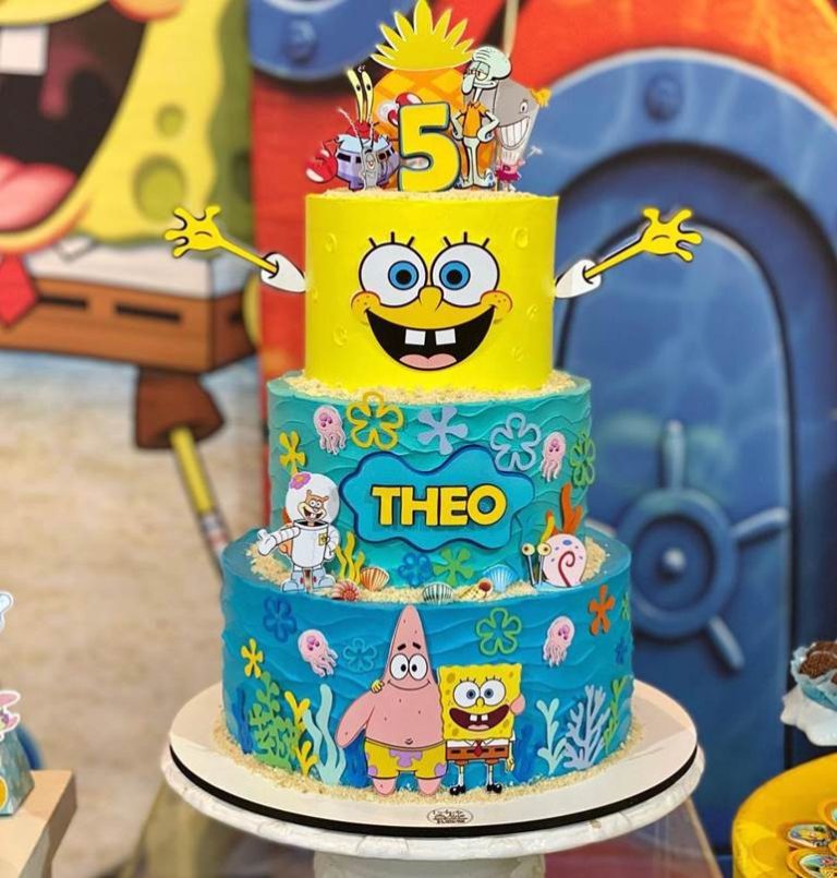 Bolo do Bob Esponja: 60 modelos diretos do fundo do mar - Artesanato ...