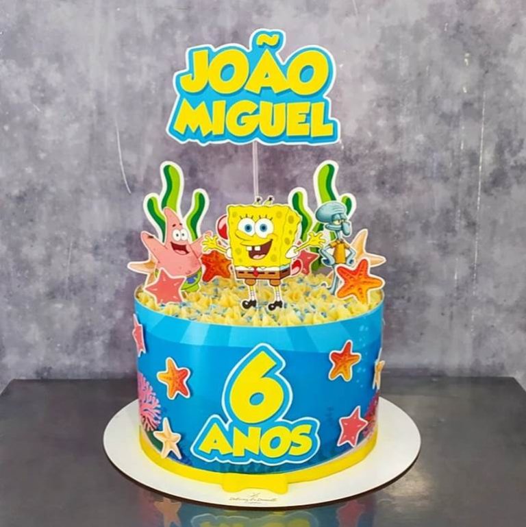 Bolo do Bob Esponja: 60 modelos diretos do fundo do mar - Artesanato ...