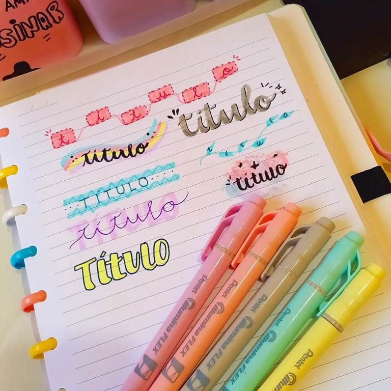 Títulos para caderno: 14 ideias bonitas e fáceis de fazer - Artesanato ... Títulos para caderno: 14 ideias bonitas e fáceis de fazer - Artesanato ...