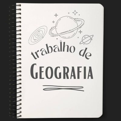 Capas de trabalho de geografia fáceis de fazer - Artesanato Passo a Passo!