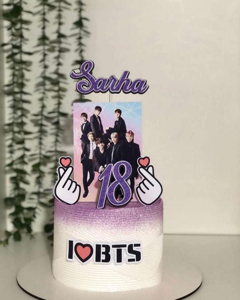 Bolo do BTS: 50 modelos fantásticos para decorar a festa - Artesanato ...