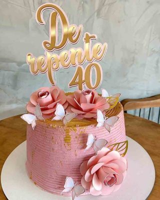 Bolo 40 anos feminino: 50 modelos para celebrar a vida - Artesanato ... Bolo 40 anos feminino: 50 modelos para celebrar a vida - Artesanato ...