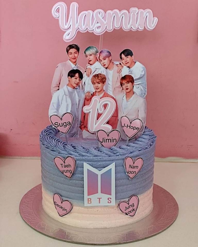 Bolo do BTS: 50 modelos fantásticos para decorar a festa - Artesanato ...