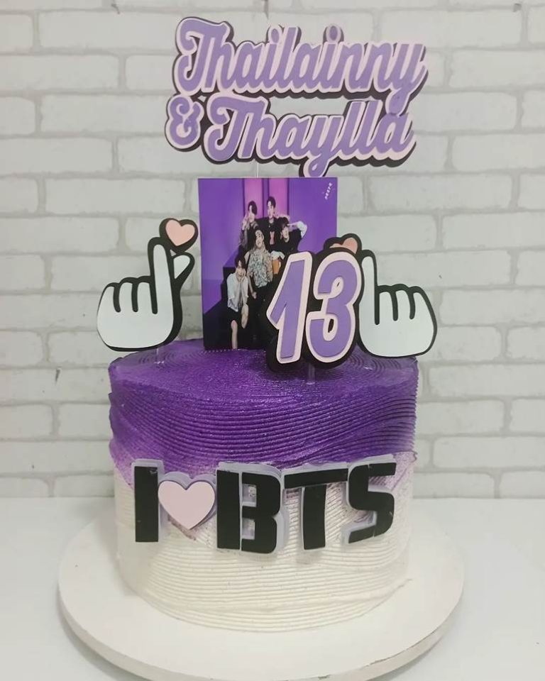 Bolo do BTS: 50 modelos fantásticos para decorar a festa - Artesanato ...