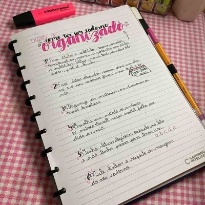 Caderno organizado: dicas +30 Ideias para deixar tudo bonito ...