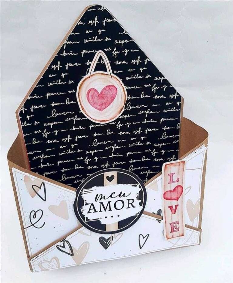 Caixa envelope: molde para imprimir e tutorial fácil de fazer ...