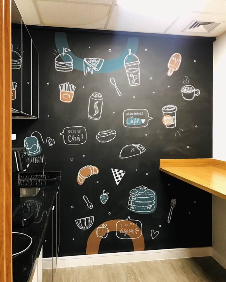 Parede lousa: +30 ideias, dicas e tutoriais para criar a sua ...