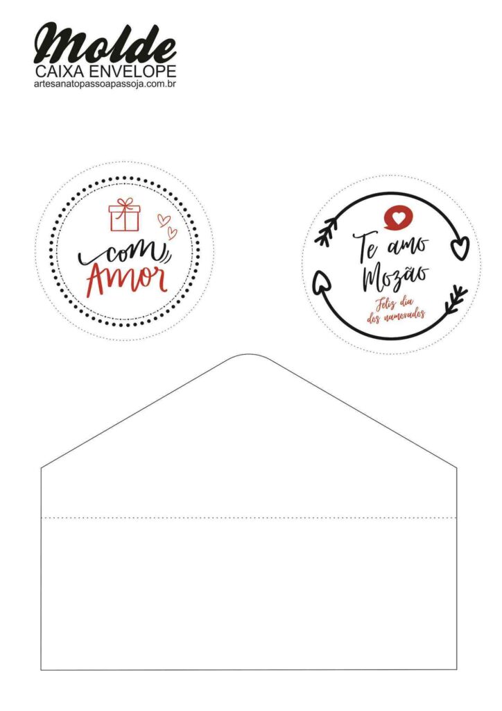 Caixa envelope: molde para imprimir e tutorial fácil de fazer ...