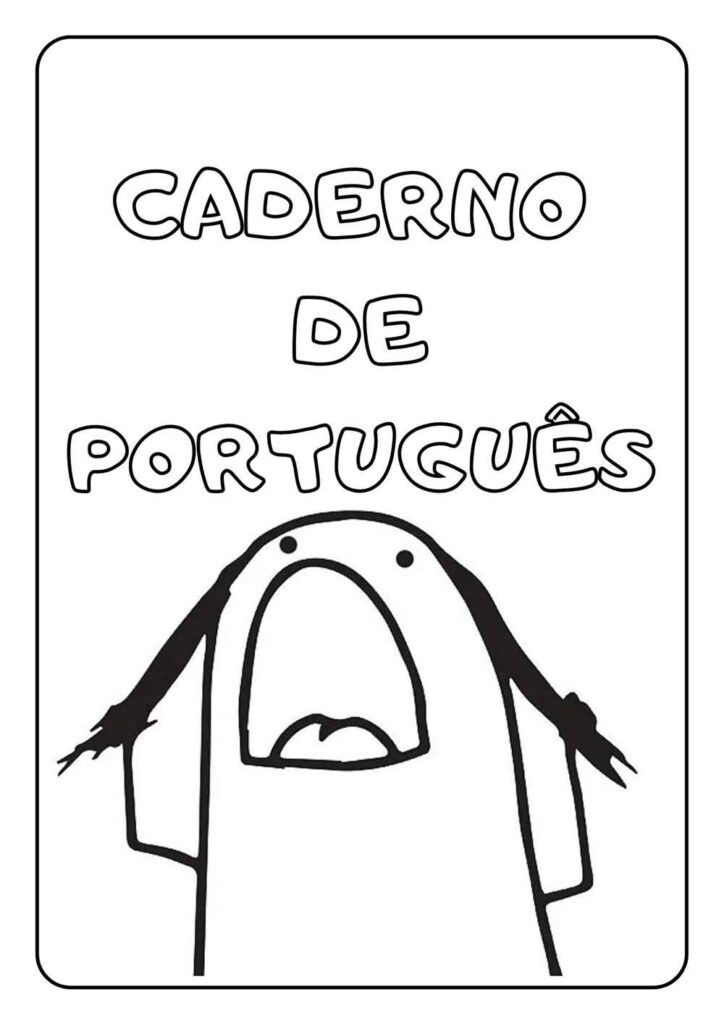 Capa de caderno de português: 16 ideias legais para imprimir ...