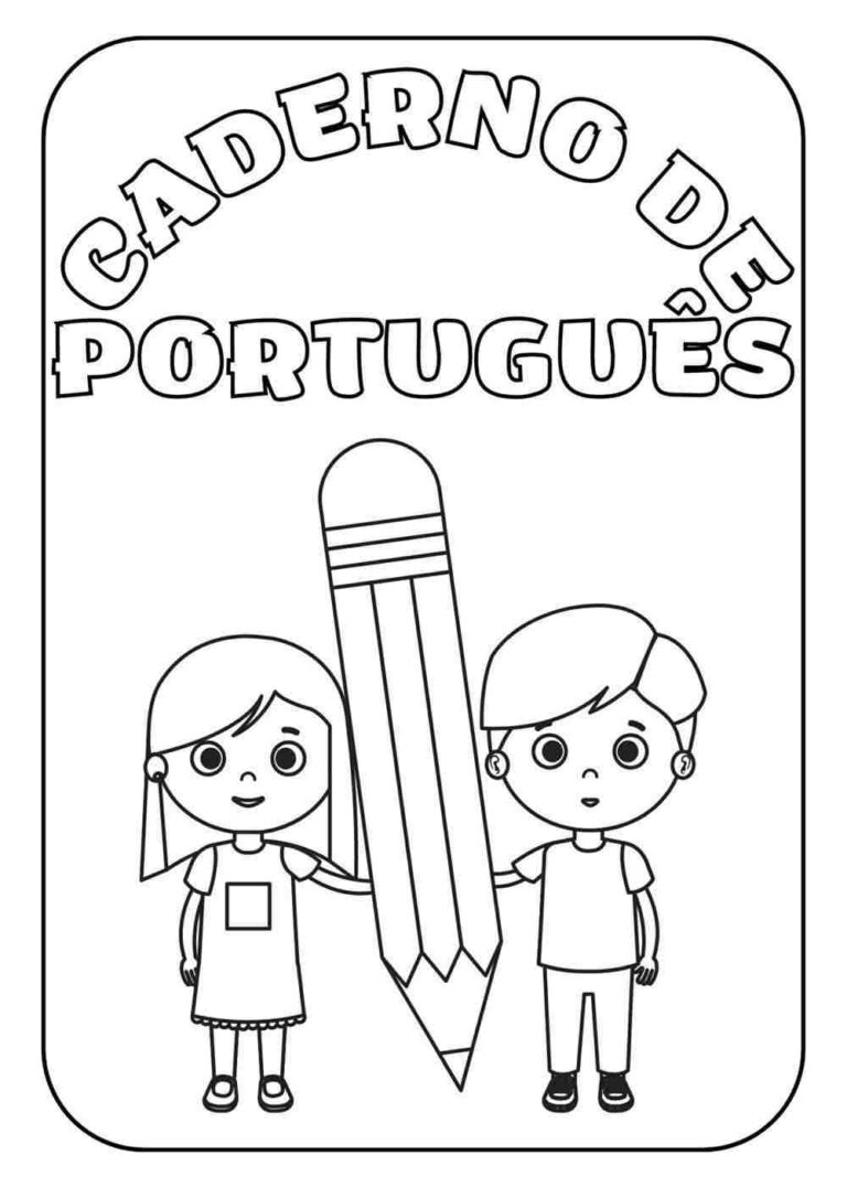 Capa de caderno de português: 16 ideias legais para imprimir ...