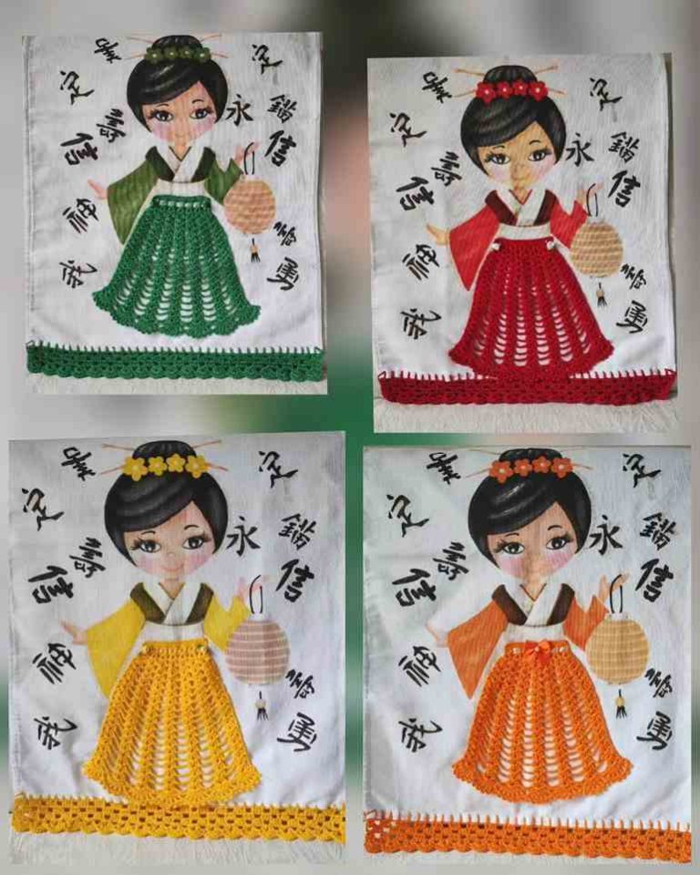 Barrado de crochê para pano de prato para iniciantes: tutorial completo ...