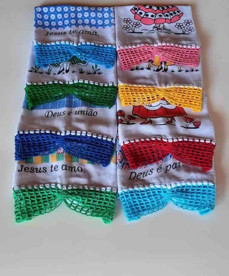 Barrado de crochê para pano de prato para iniciantes: tutorial completo ...