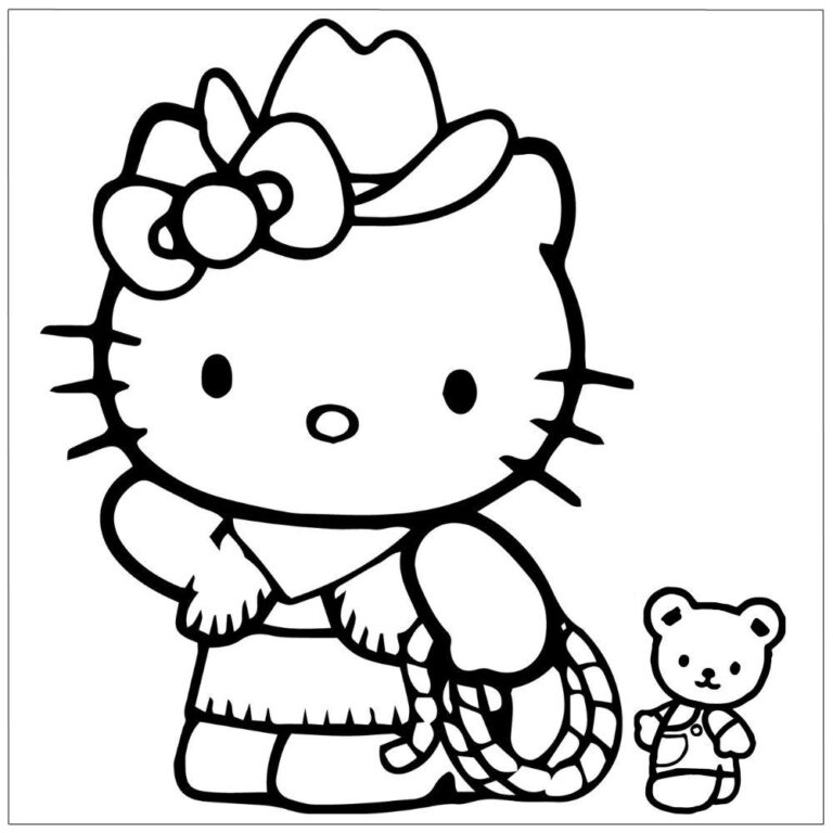 Hello Kitty para colorir: desenhos fofos para imprimir - Artesanato ...