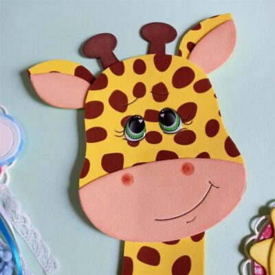 Molde de girafa tamanho A4 para baixar em PDF grátis - Artesanato Passo ...