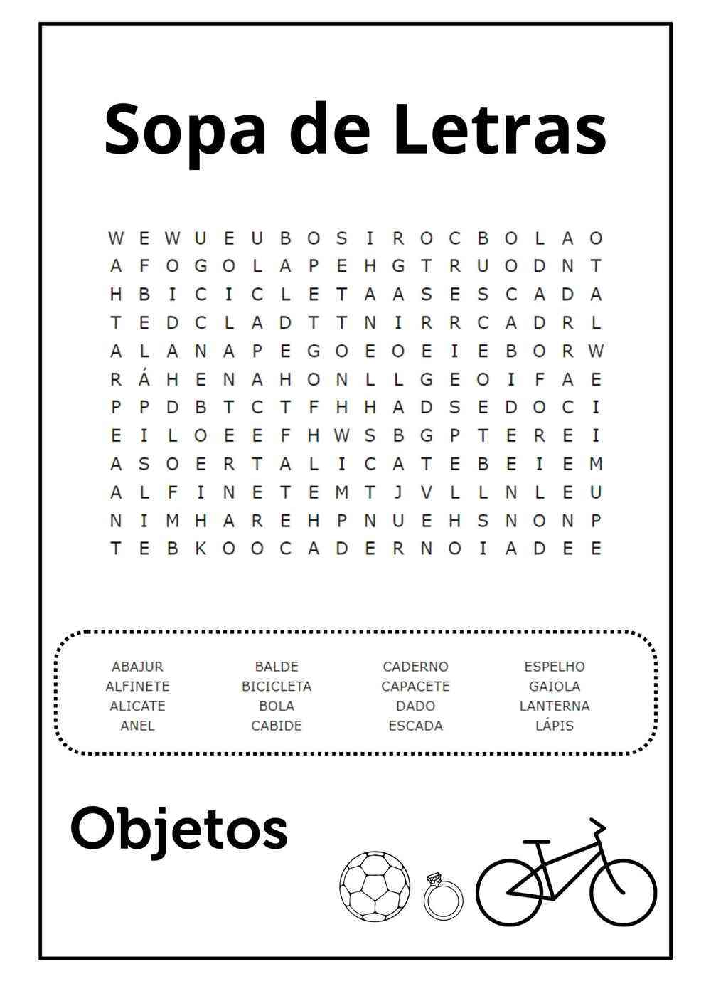 Free Printable Sopa De Letras Para Peques