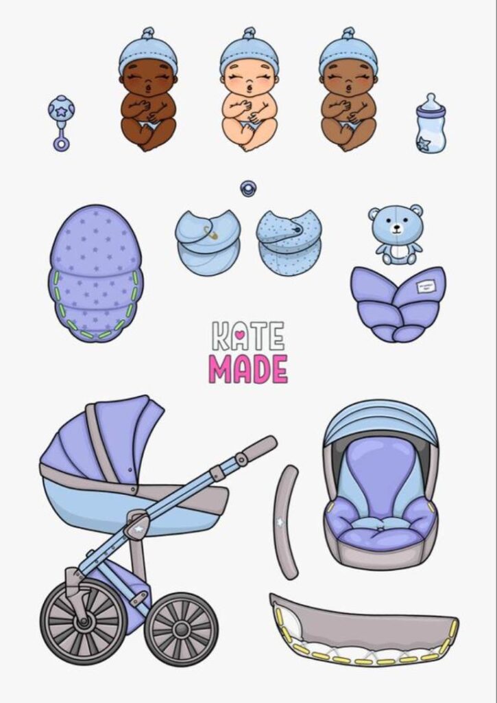 Kate Made para imprimir e brincar de boneca - Artesanato Passo a Passo!