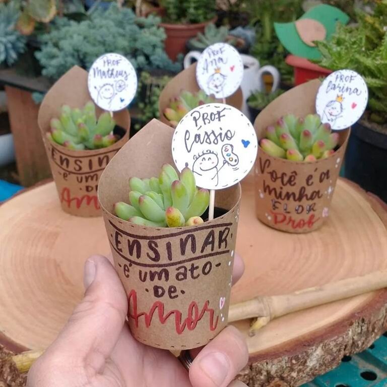 Rótulo para suculentas para imprimir grátis - Artesanato Passo a Passo!