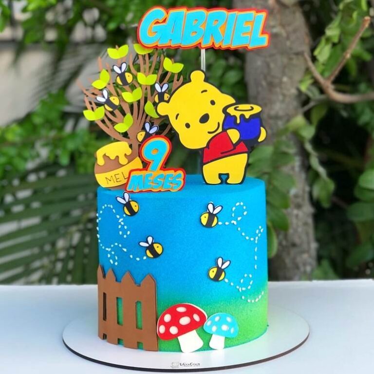 Bolo Ursinho Pooh: 50 modelos desse adorável comedor de mel ...