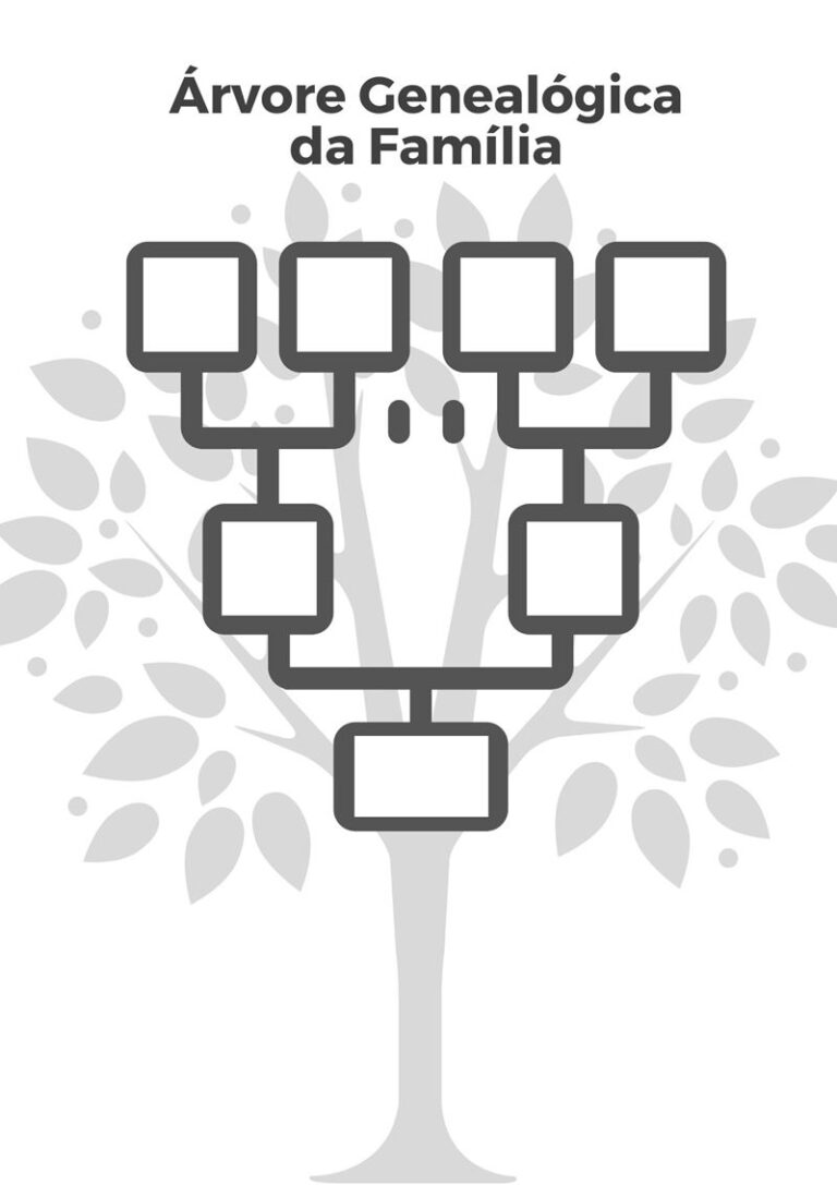 Árvore Genealógica para imprimir e preencher - Artesanato Passo a Passo!
