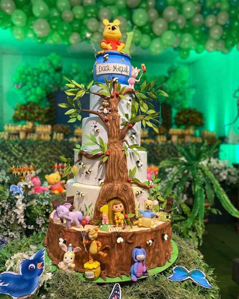 Bolo Ursinho Pooh: 50 modelos desse adorável comedor de mel ...