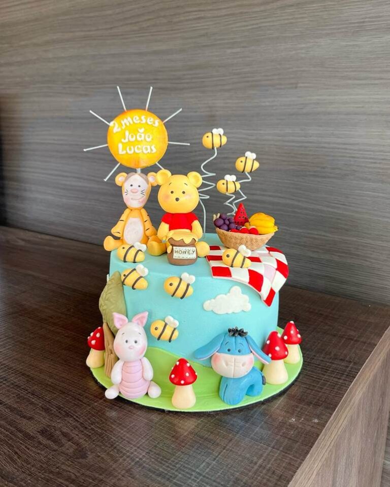 Bolo Ursinho Pooh: 50 modelos desse adorável comedor de mel ...