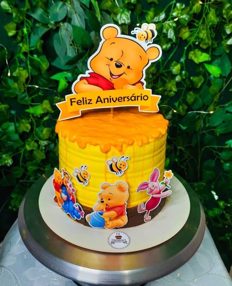 Bolo Ursinho Pooh: 50 modelos desse adorável comedor de mel ...