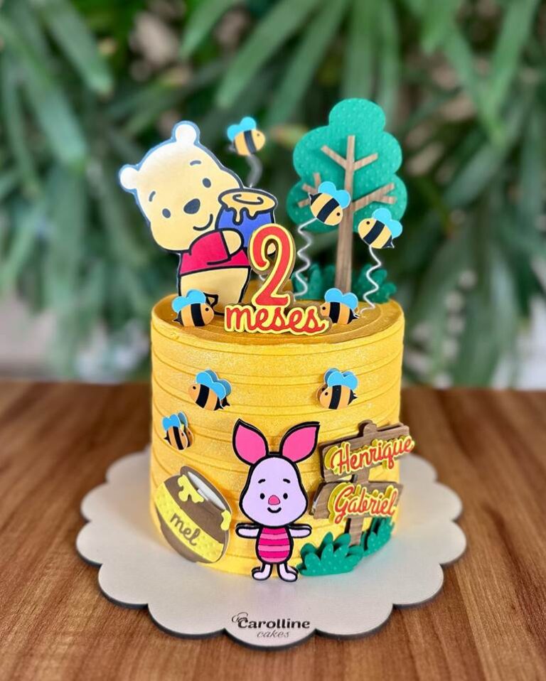 Bolo Ursinho Pooh: 50 modelos desse adorável comedor de mel ...