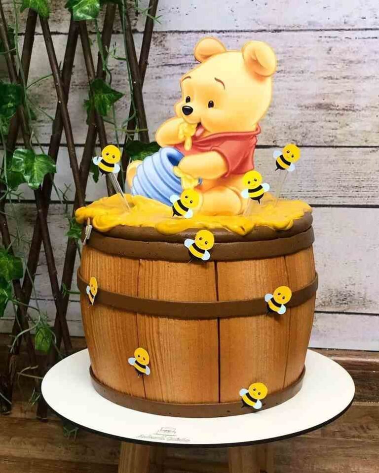 Bolo Ursinho Pooh: 50 modelos desse adorável comedor de mel ...