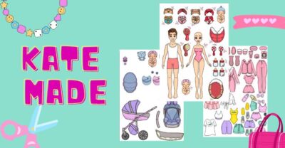 Kate Made para imprimir e brincar de boneca - Artesanato Passo a Passo!