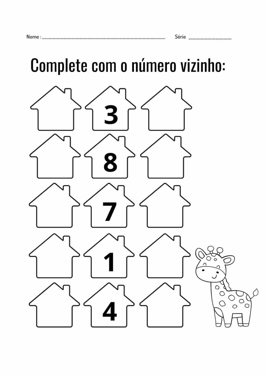 Atividades com números na educação infantil para imprimir - Artesanato ...