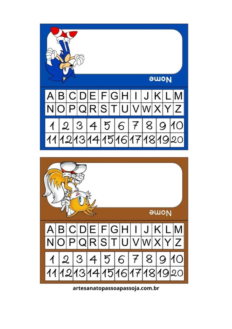 Crachá de mesa para imprimir: 12 modelos para imprimir em PDF ...