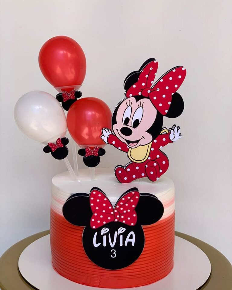 Bolo da Minnie: 80 modelos e tendências para para uma festa ...