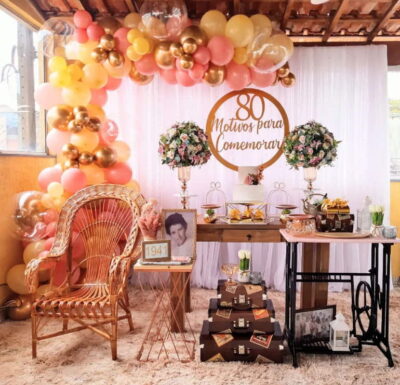 Decoração simples para festa de 80 anos da vovó - Artesanato Passo a Passo!