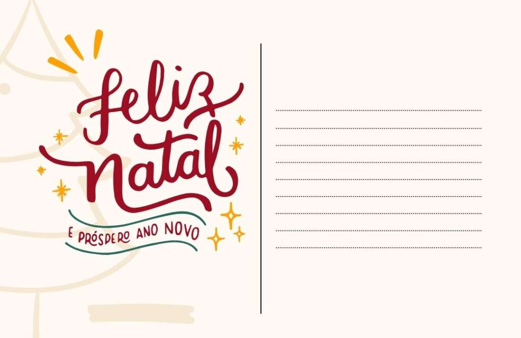 Cartãozinho de Natal: como fazer, modelos para imprimir em PDF ...
