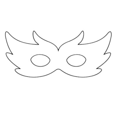 Máscara de Carnaval para colorir e enfeitar - Artesanato Passo a Passo!