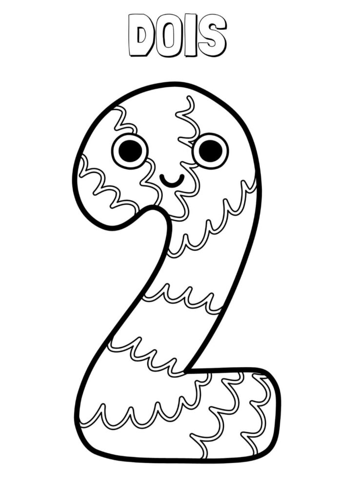 Numerais para colorir e imprimir em PDF - Artesanato Passo a Passo!