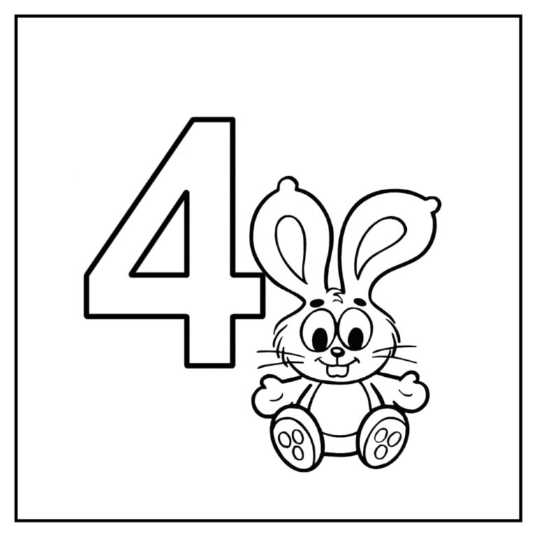 Numerais para colorir e imprimir em PDF - Artesanato Passo a Passo!