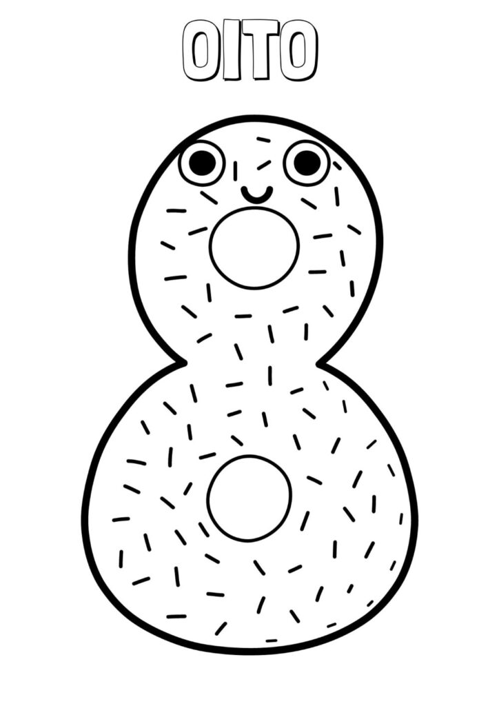 Numerais para colorir e imprimir em PDF - Artesanato Passo a Passo!