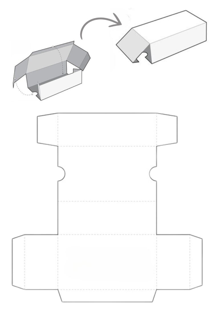 Molde de caixa retangular para imprimir - Artesanato Passo a Passo!