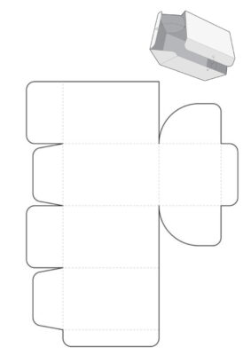 Molde de caixa retangular para imprimir - Artesanato Passo a Passo!