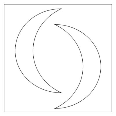 Molde de Lua para imprimir em tamanho grande - Artesanato Passo a Passo!