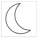 Molde de Lua para imprimir em tamanho grande - Artesanato Passo a Passo!