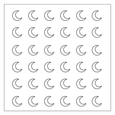 Molde de Lua para imprimir em tamanho grande - Artesanato Passo a Passo!